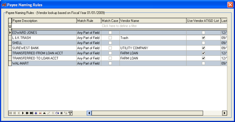 Payee Naming Rules - FarmBooks Accounting Software